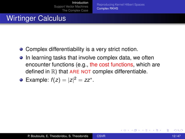 Complex Support Vector Machines For Quaternary Classification | PPT