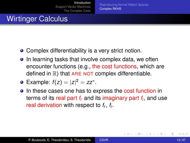 Complex Support Vector Machines For Quaternary Classification | PPT