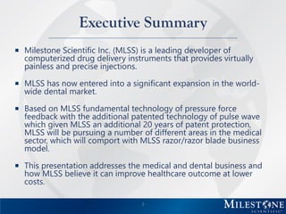 Milestone Scientific Inc. Investor Presentation April 2021 | PDF