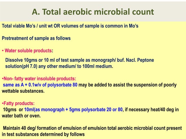 Microbial limit tests I.P By Dr.P.Srinivas Jangaon institute of ...