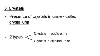 Urine: Microscopic examination - Pathology - MLT, ATOT, RDT | PPTX
