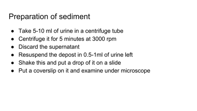 Urine: Microscopic examination - Pathology - MLT, ATOT, RDT | PPTX ...