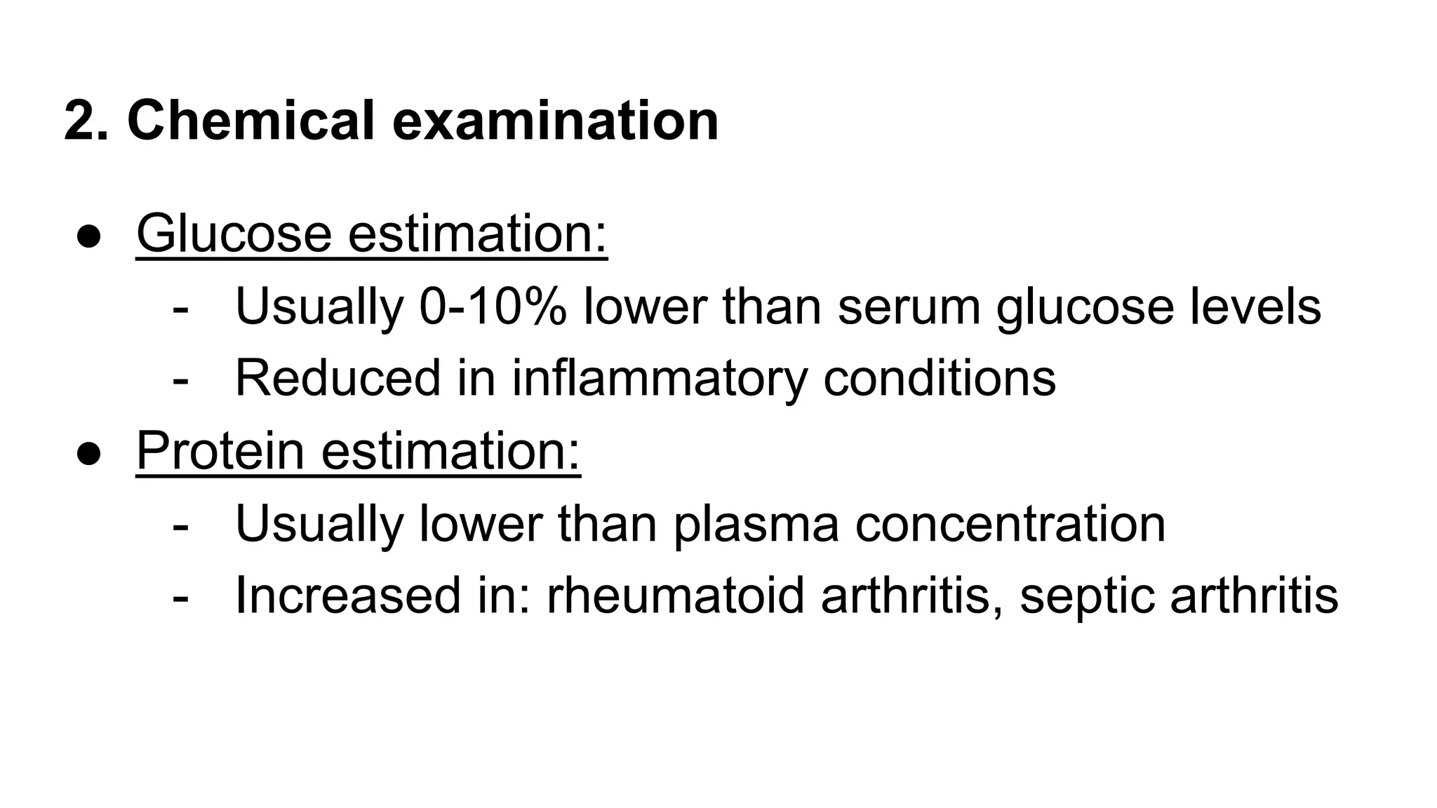 Examination of Body Fluids - Pathology - MLT, ATOT, RDT | PPTX