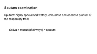 Examination of Body Fluids - Pathology - MLT, ATOT, RDT | PPTX