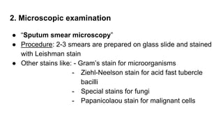 Examination of Body Fluids - Pathology - MLT, ATOT, RDT | PPTX