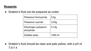 Hemoglobin Estimation - Methods other than Sahli's - Pathology - MLT ...