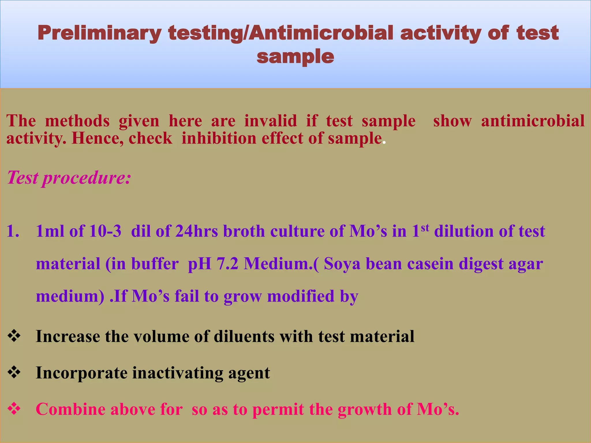 Microbial limit tests I.P by Dr.P.srinivas | PPTX