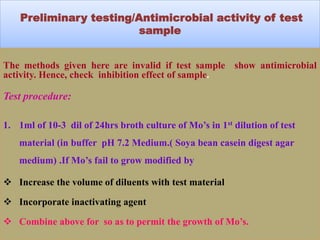 Microbial limit tests I.P by Dr.P.srinivas | PPTX
