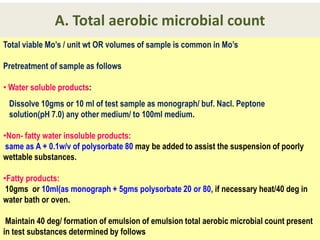 Microbial limit tests I.P by Dr.P.srinivas | PPTX