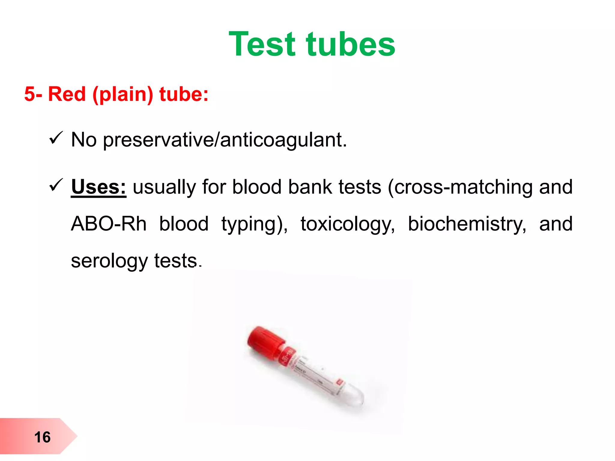 Blood collection, handling, and anticoagulants | PDF