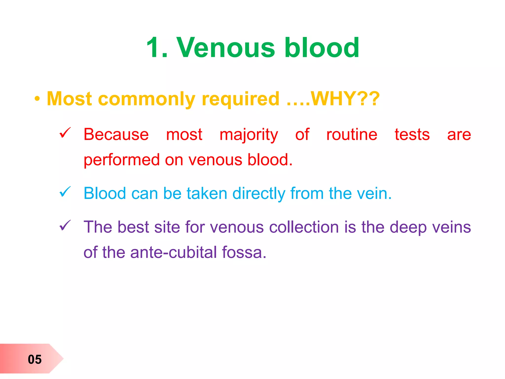 Blood collection, handling, and anticoagulants | PDF