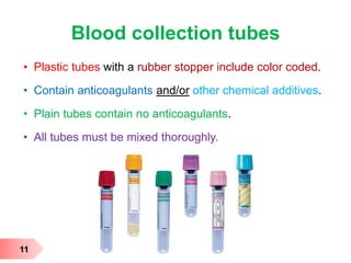 Blood collection, handling, and anticoagulants | PDF