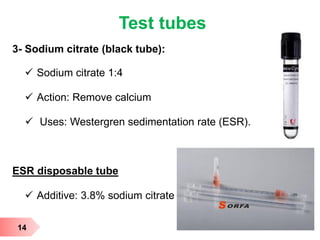 Blood collection, handling, and anticoagulants | PPT
