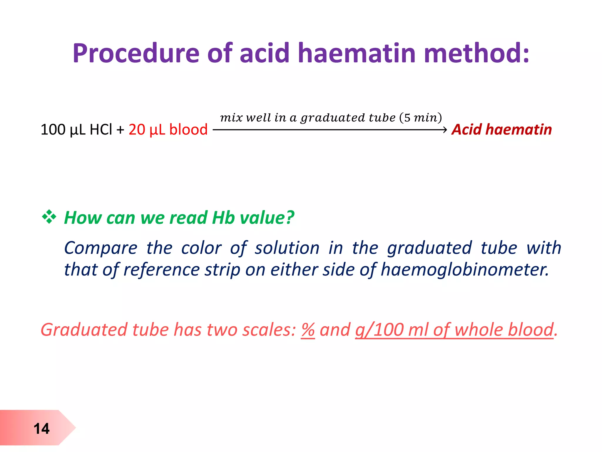 Hemoglobin estimation | PDF