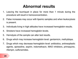 Hemoglobin estimation | PDF
