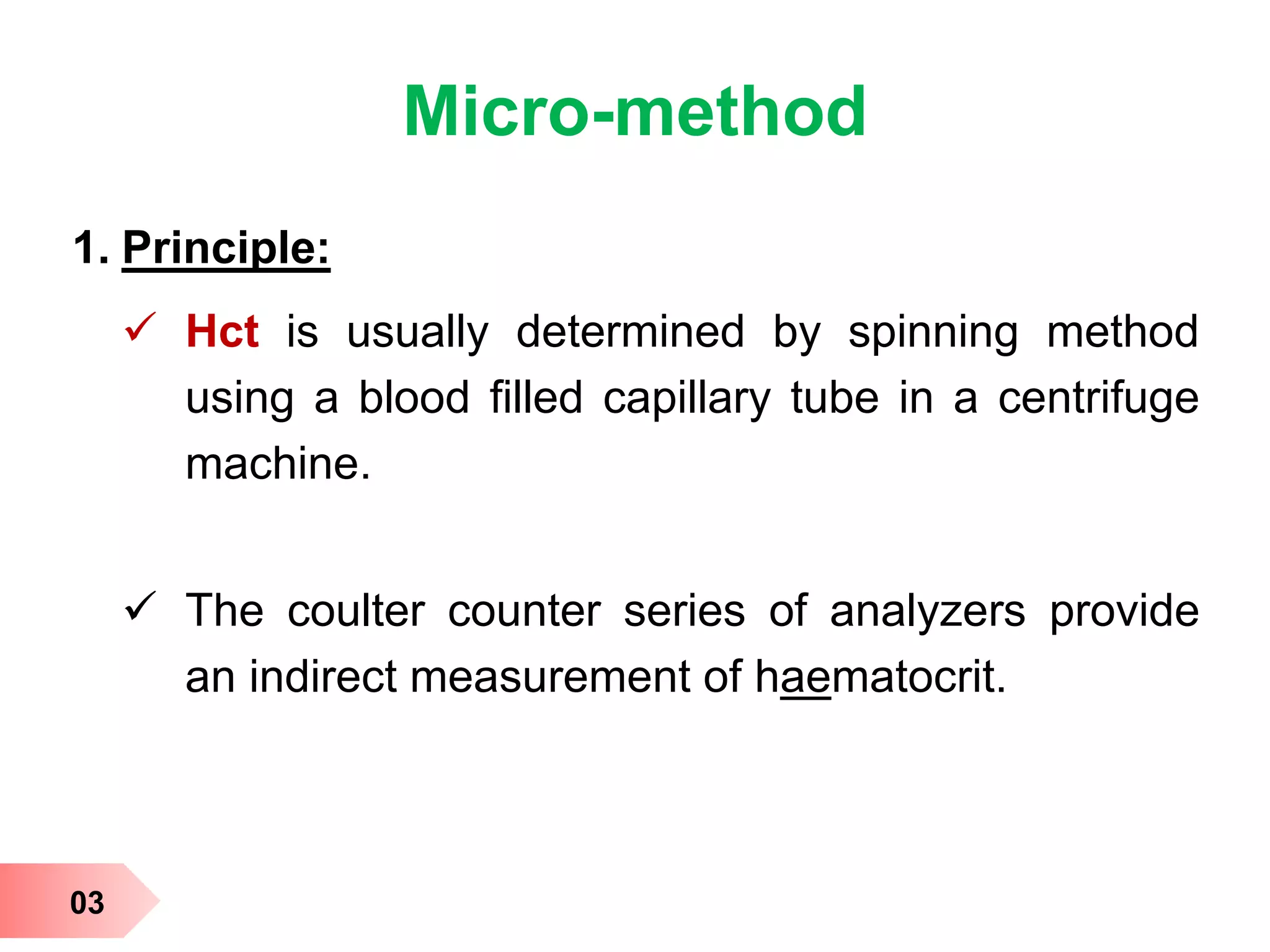 Hematocrit determination | PDF