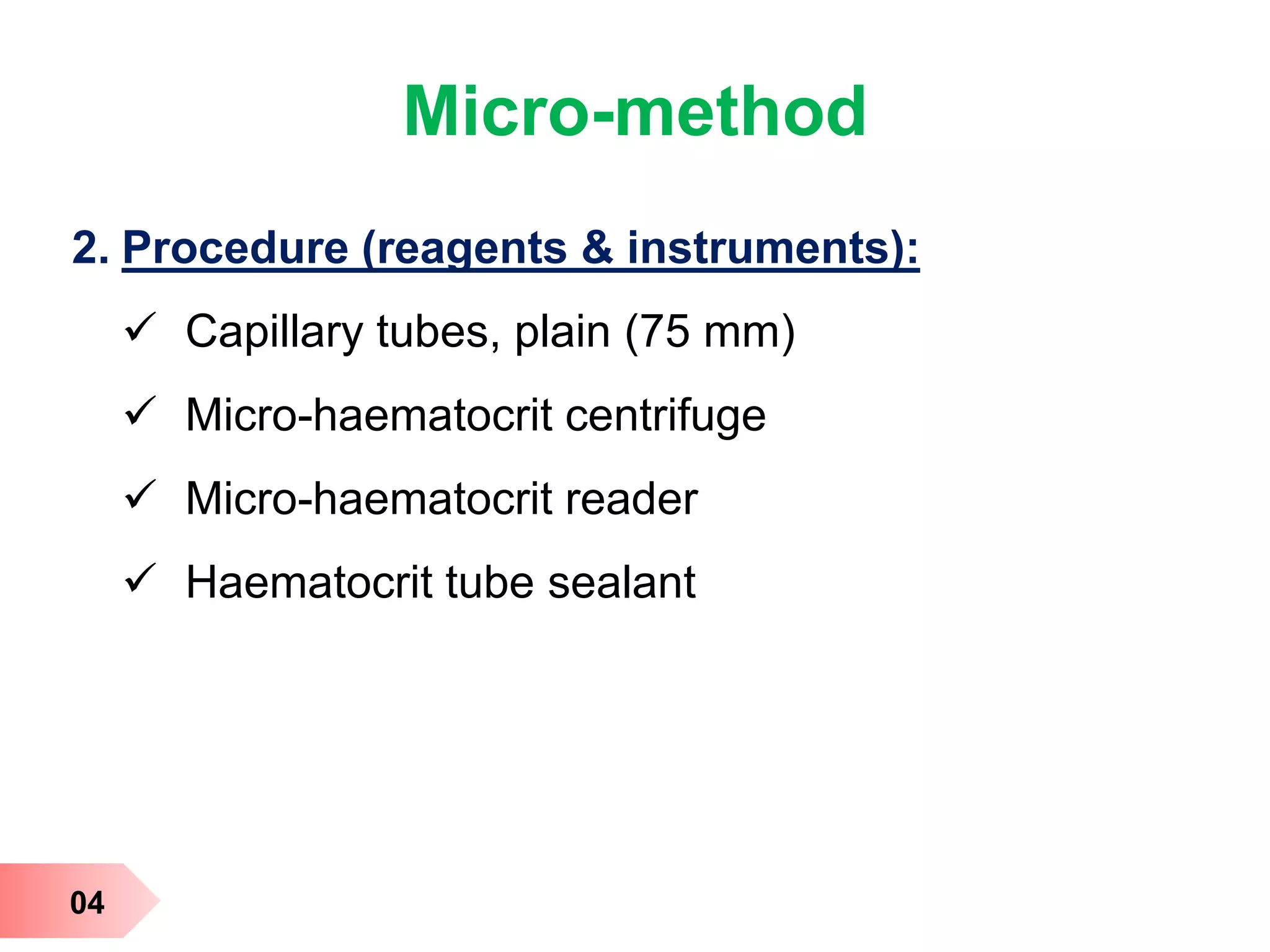 Hematocrit determination | PDF