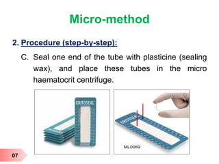 Hematocrit determination | PDF