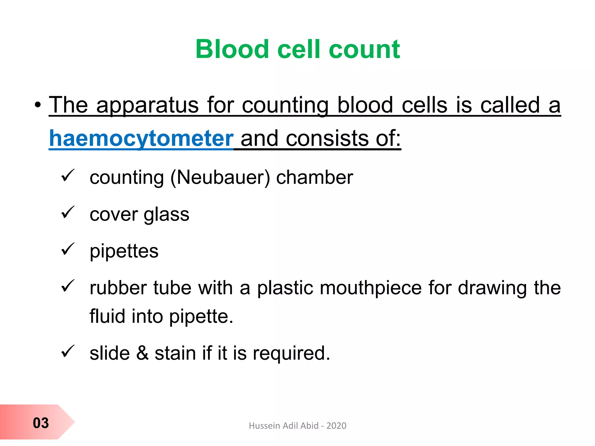Blood cell count | PDF