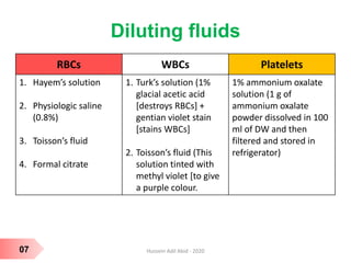 Blood cell count | PDF