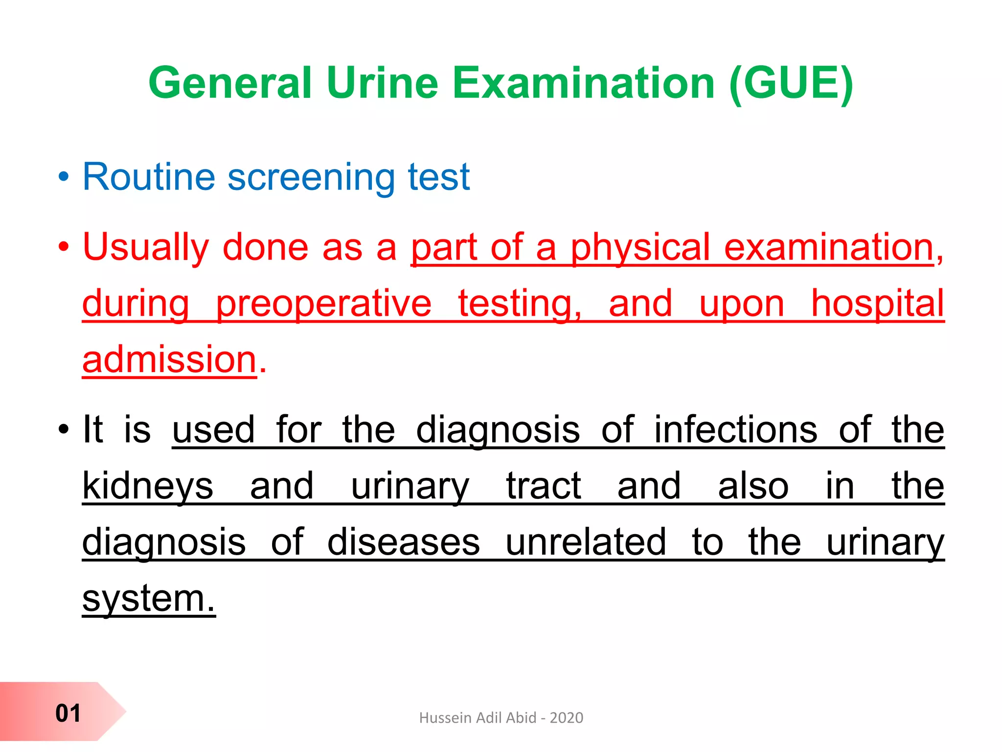 General Urine Examination | PDF