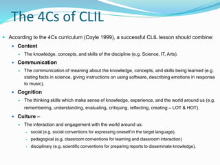An introduction to content and language integrated learning | PPTX