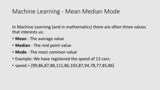 Machine Learning with Python made easy and simple | PPT