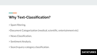 Machine Learning with Text Classification deep dive. | PPT