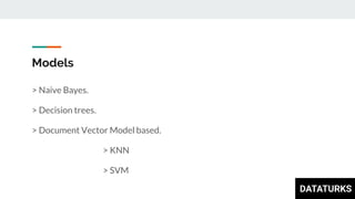 Machine Learning with Text Classification deep dive. | PPT