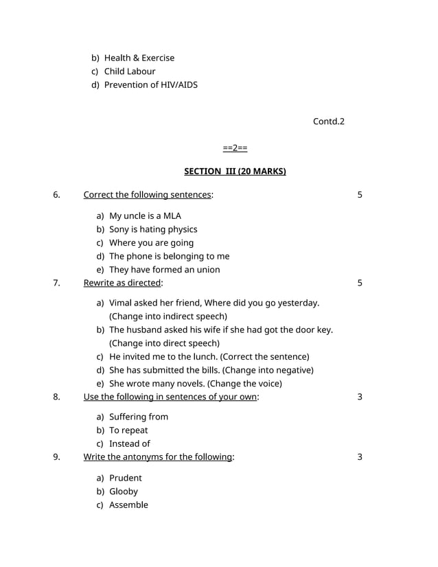 MLT First year perivious question papers | DOC