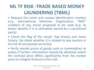 MKB- ML TF Risk Series- Guidance & Awareness on TBML & REGTECH | PPTX