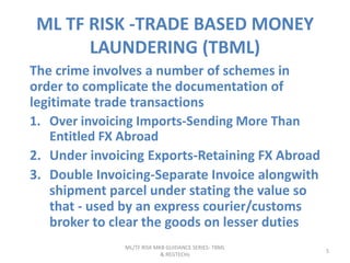 MKB- ML TF Risk Series- Guidance & Awareness on TBML & REGTECH | PPTX