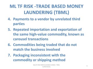 MKB- ML TF Risk Series- Guidance & Awareness on TBML & REGTECH | PPTX