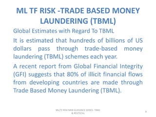 MKB- ML TF Risk Series- Guidance & Awareness on TBML & REGTECH | PPTX