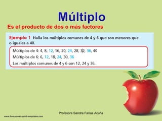 Múltiplos,factores,números primos y compuestos | PPT