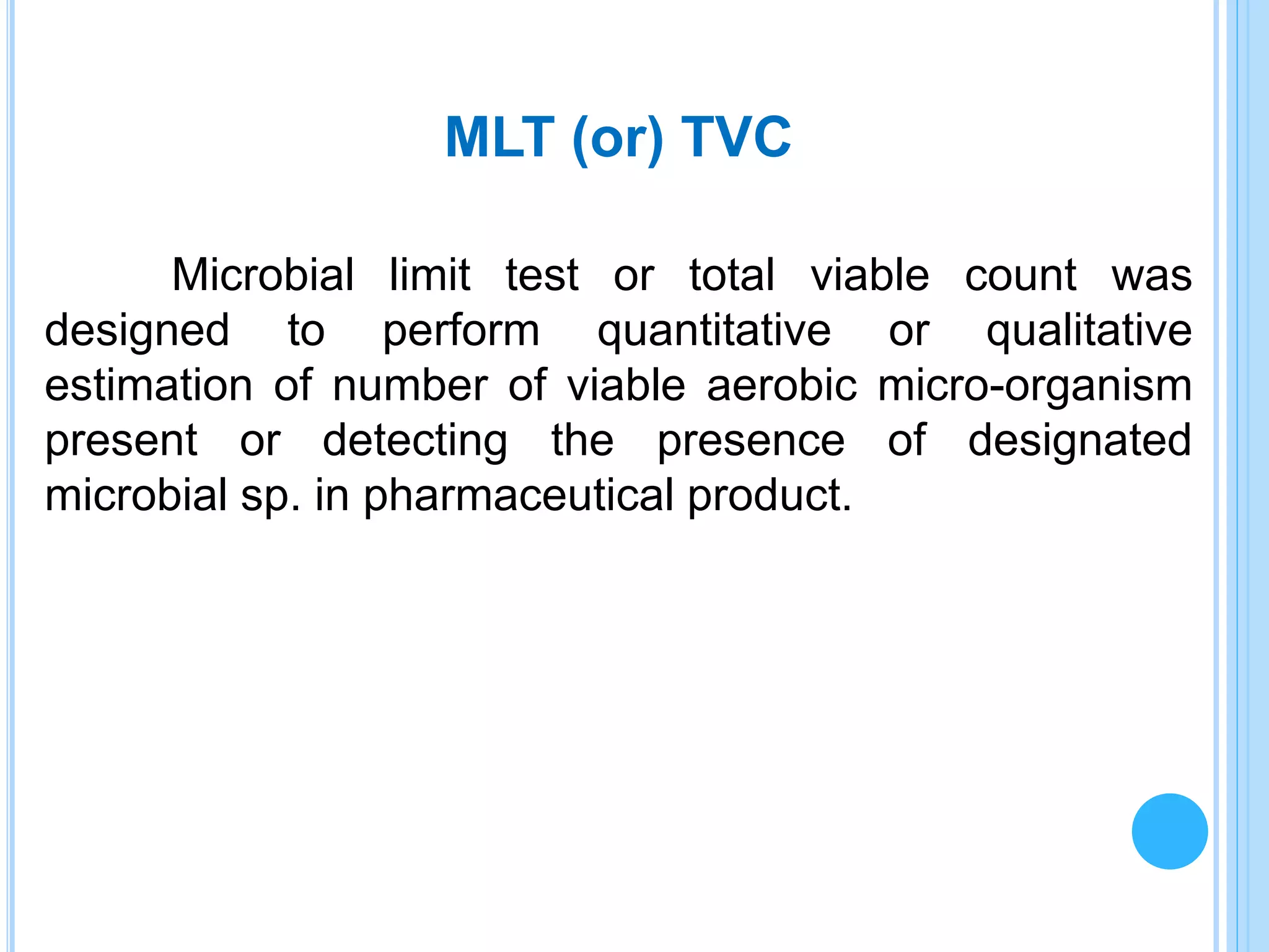 Simple way to understand Microbial Limit Test | PPSX