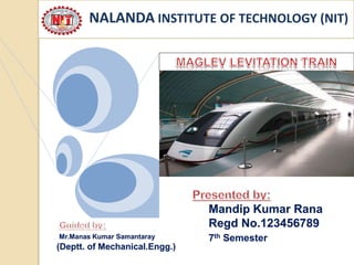 Magnetic Levitation Train Ppt