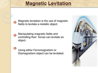 Magnetic Levitation Train Ppt
