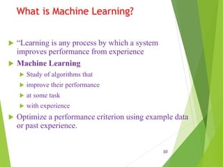 MLT unit 1- Introduction To Machine Learning And types Of ML , Cross Validation | PPT