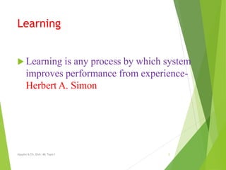 MLT unit 1- Introduction To Machine Learning And types Of ML , Cross Validation | PPT