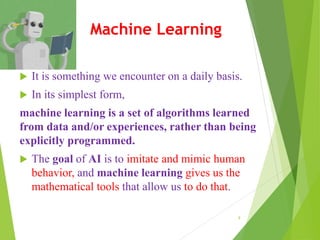 MLT unit 1- Introduction To Machine Learning And types Of ML , Cross Validation | PPT