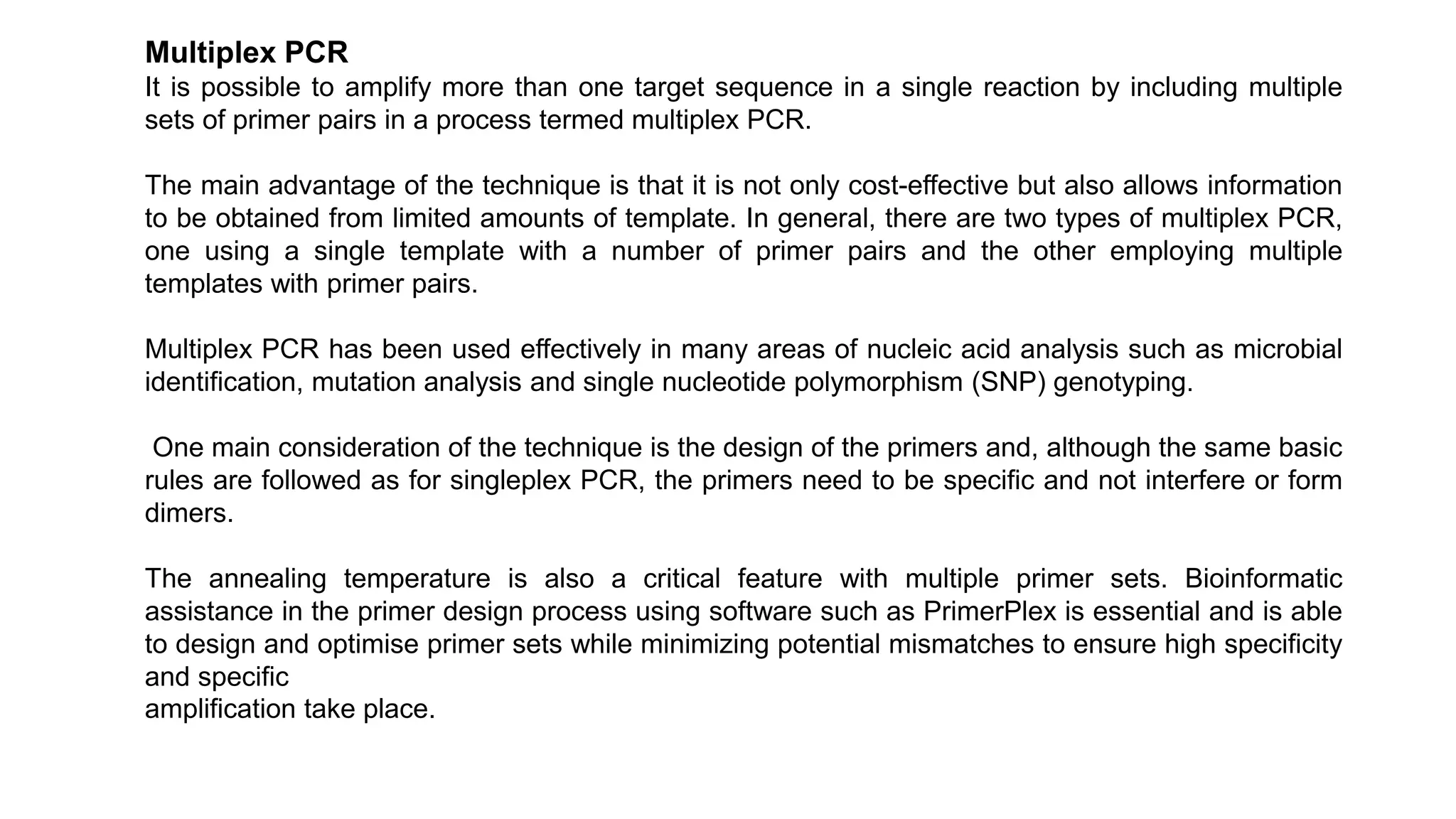 PCR (polymerase chain reaction) lecture. | PPTX