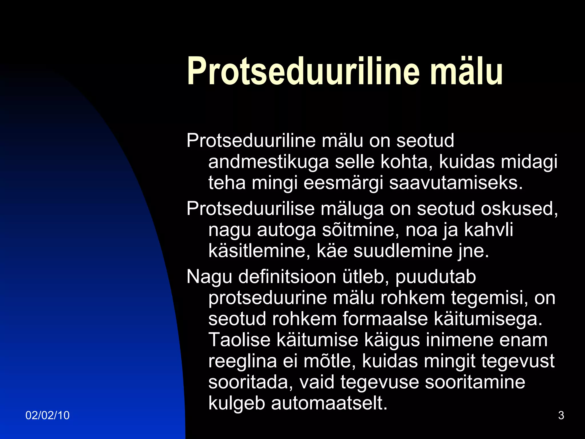 Mälu Liigid | PPT