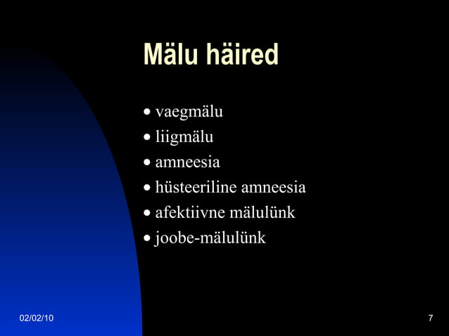 Mälu Liigid | PPT