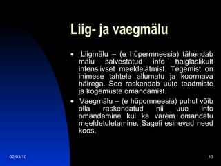 MäLu Liigid | PPT