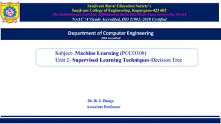 Machine Learning - Supervised Learning Techniques- Decision Tree.pdf