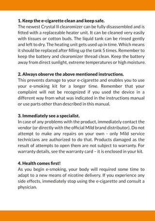 Instruction Manual for Mild Light | PDF