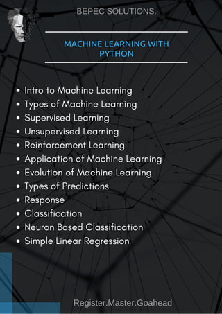 Machine learning with python | PDF