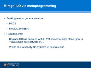 Mirage: ML kernels in the cloud (ML Workshop 2010) | PPT