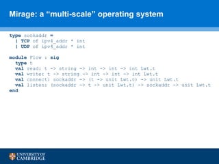 Mirage: ML kernels in the cloud (ML Workshop 2010) | PPT